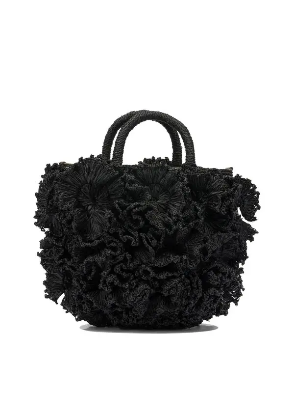 IBELIV Raffia Handbag - Black