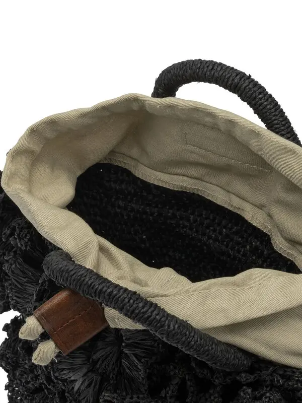 IBELIV Raffia Handbag - Black