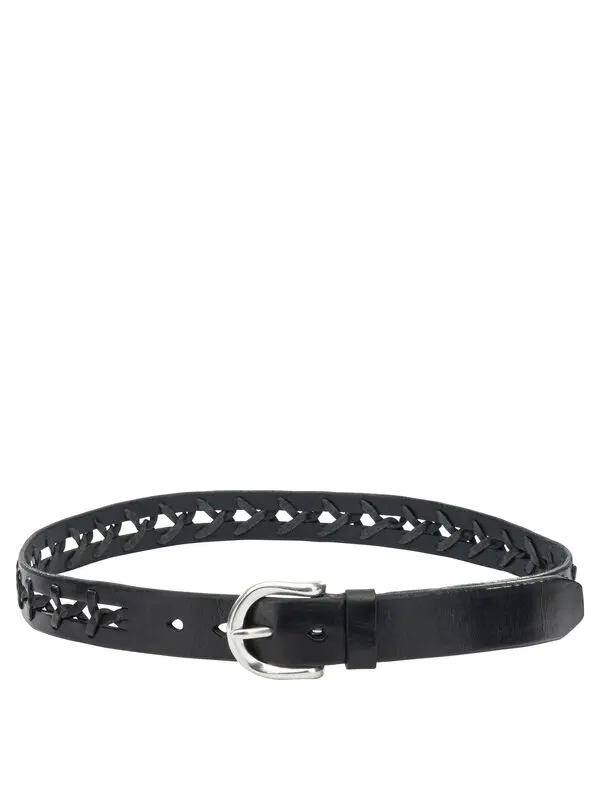 Our Legacy Woven Leather Belt - Black