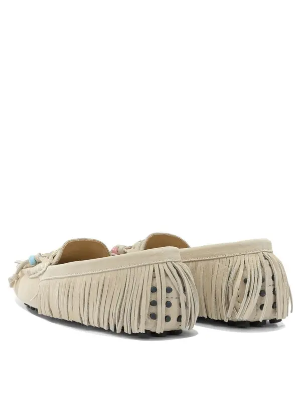 Toujours Emily Suede Loafers - Beige