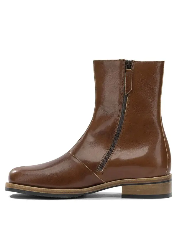 Our Legacy Camion Zip-up Boots - Brown