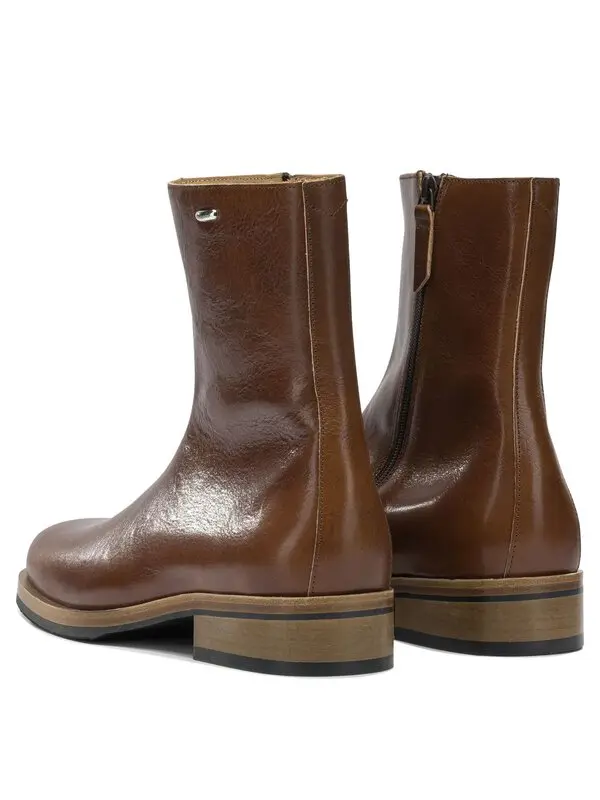 Our Legacy Camion Zip-up Boots - Brown