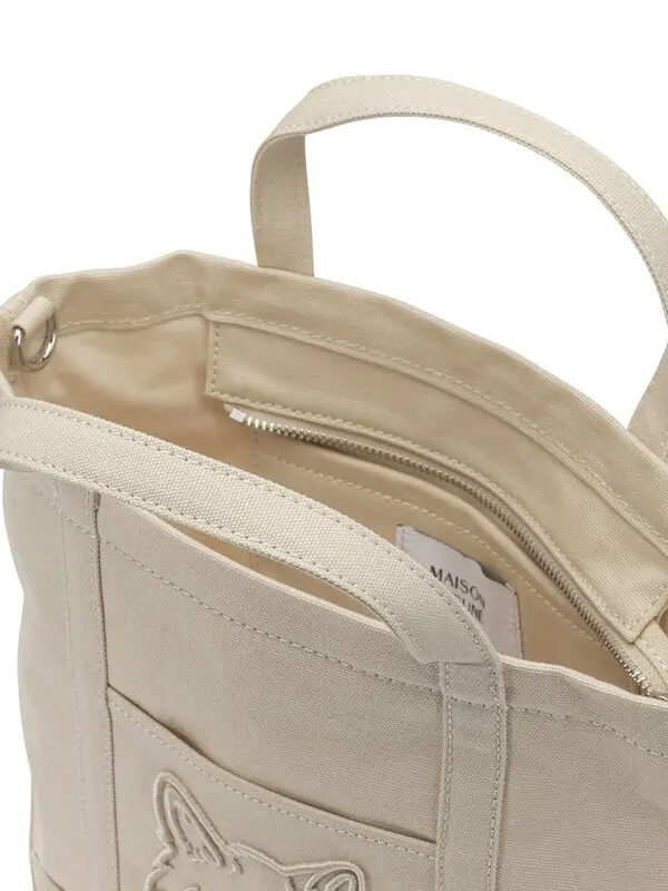 Maison Kitsuné Fox Head Medium Handbag - White