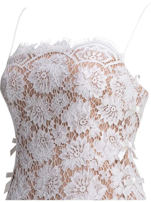 SELF-PORTRAIT Lace Flared Long Dress
