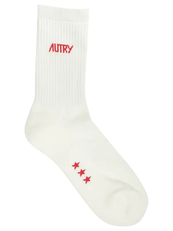 AUTRY Sports Socks - White