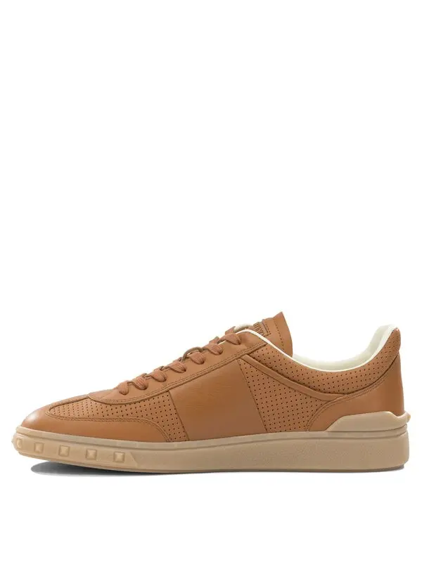 Valentino Garavani Upvillage Leather Sneakers - Brown