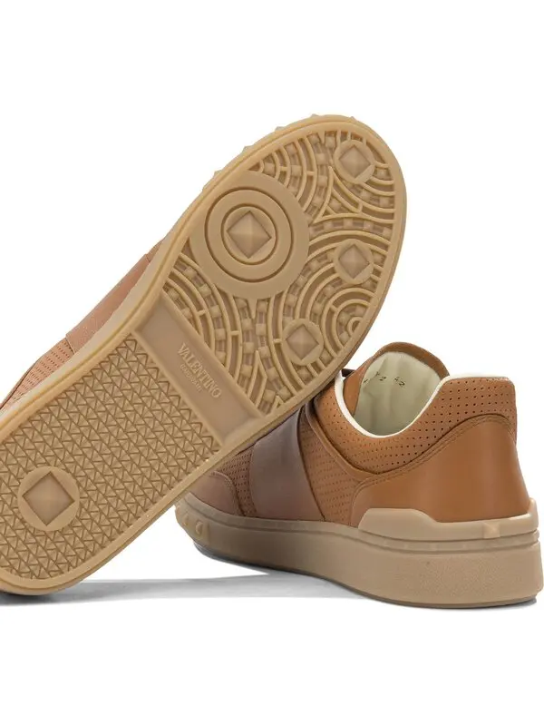 Valentino Garavani Upvillage Leather Sneakers - Brown