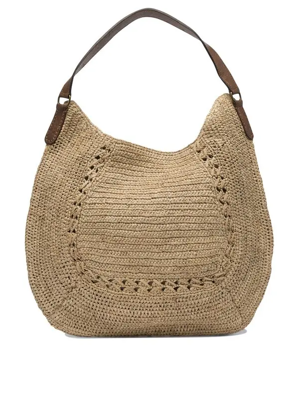 IBELIV Raffia Shoulder Bag - Beige