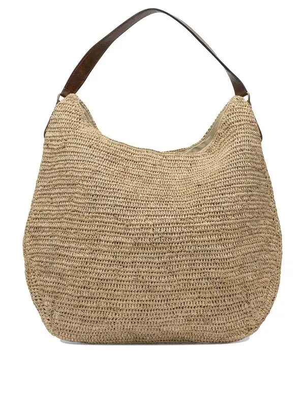 IBELIV Raffia Shoulder Bag - Beige