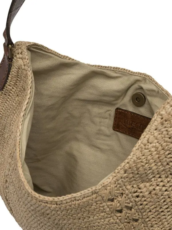 IBELIV Raffia Shoulder Bag - Beige
