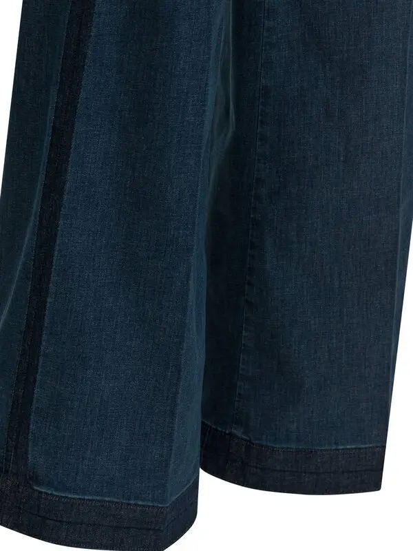 SHAFT JEANS Flaire Smocking' Wide Leg Jeans