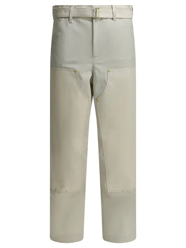 Sacai Carhartt Wip Duck Cargo Pants - White