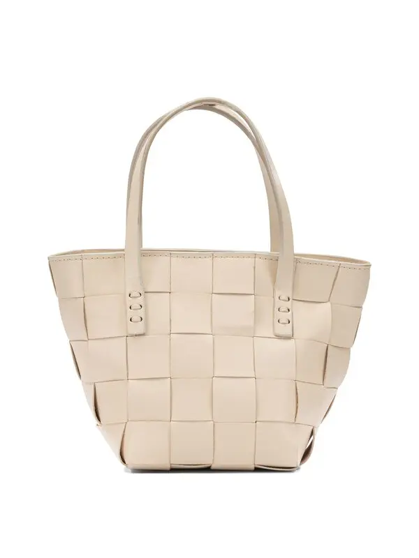 Dragon Diffusion Small Hand-woven Handbag - Beige