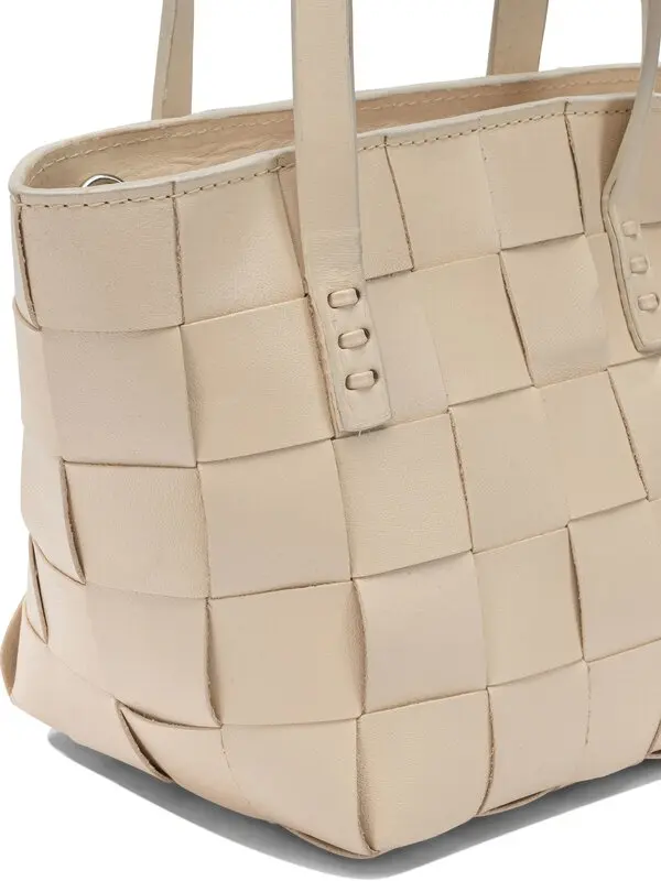 Dragon Diffusion Small Hand-woven Handbag - Beige