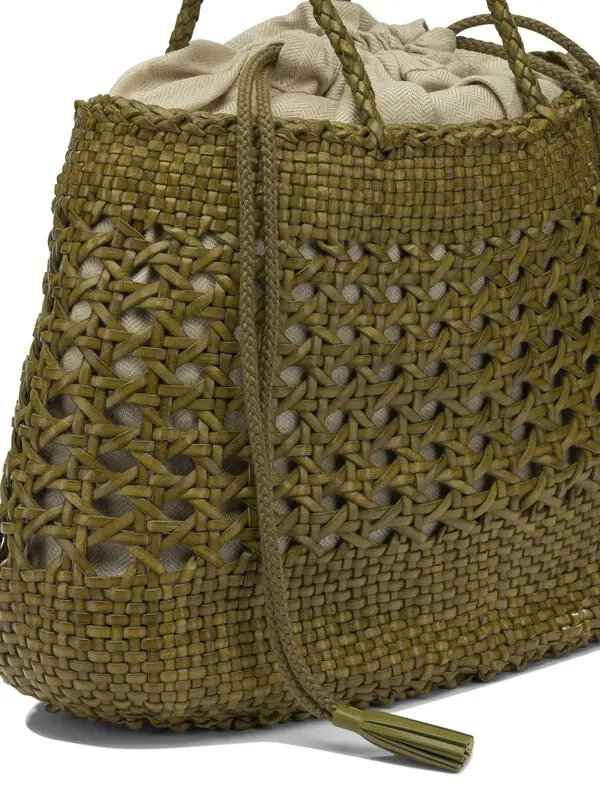 Dragon Diffusion Santa Cano Medium Handbag - Green