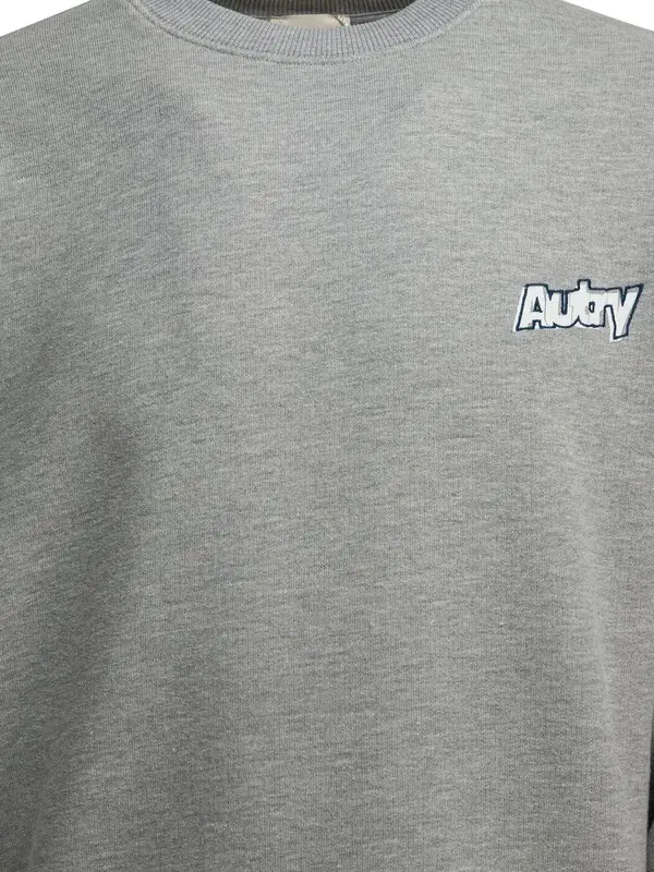 AUTRY Crewneck Sweatshirt With Embroidered Logo - Grey