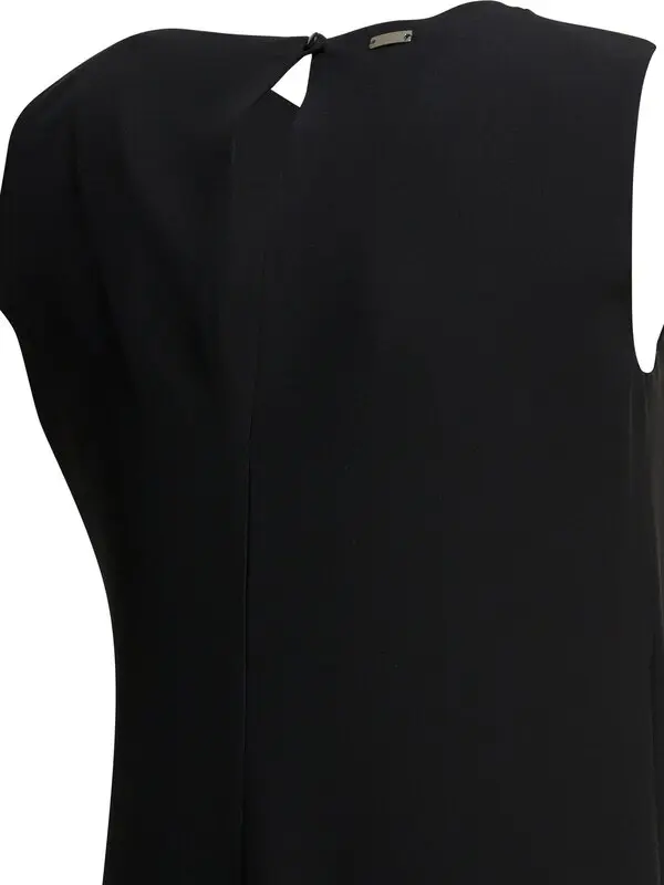 Herno Sleeveless Long Dress - Black