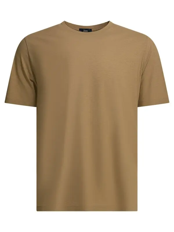 Herno Crew Neck T Shirt - Brown
