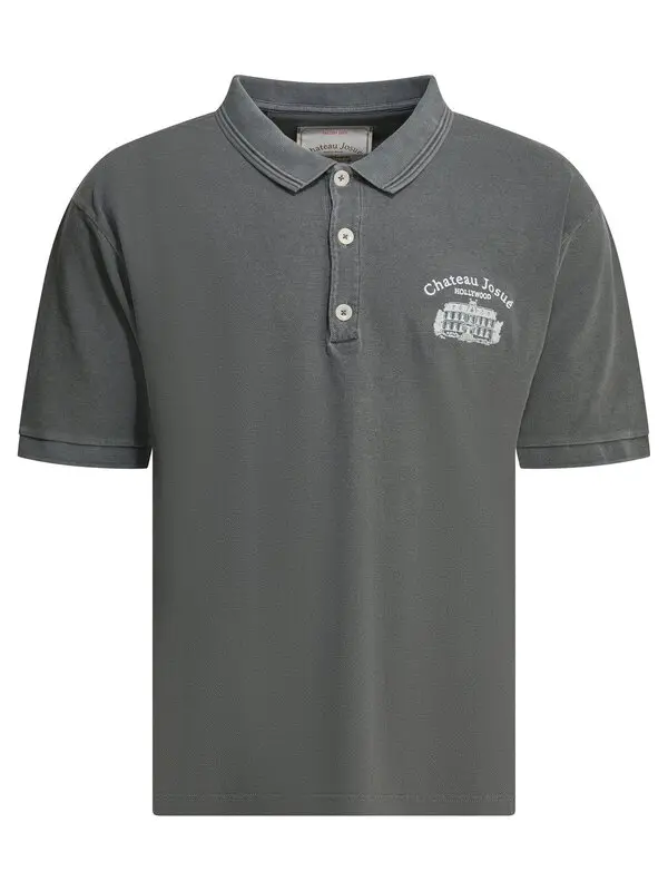 GALLERY DEPT. Preamo' Polo Shirt With Buttons - Grey