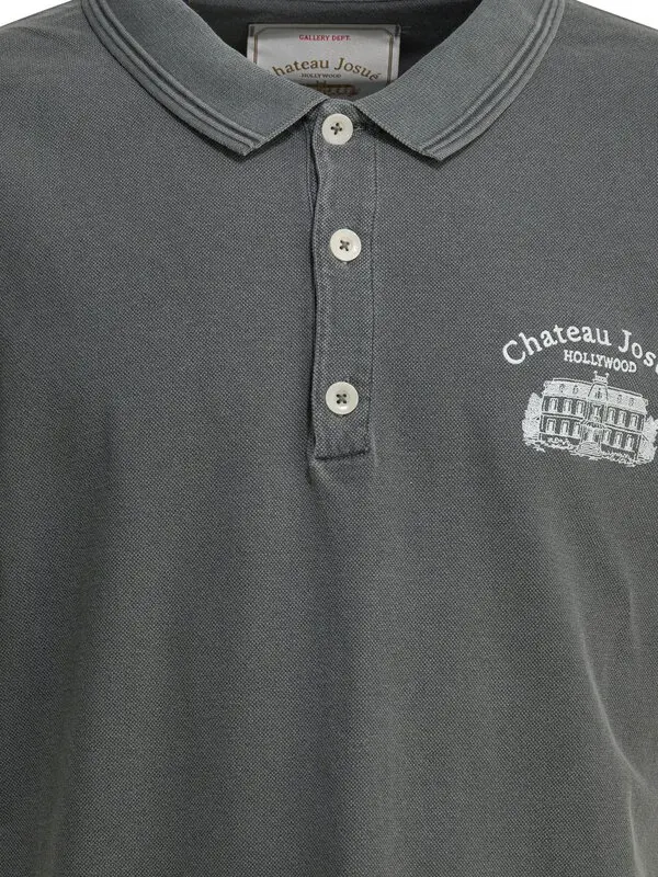 GALLERY DEPT. Preamo' Polo Shirt With Buttons - Grey