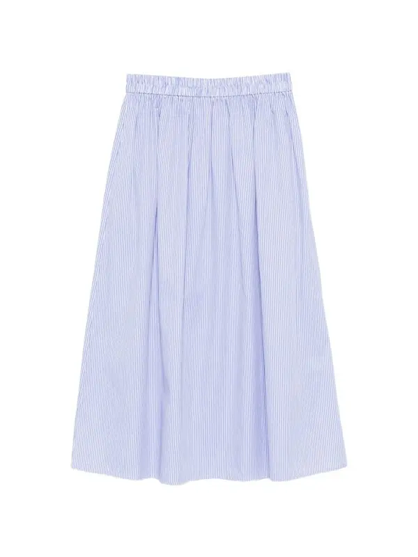 ARCHIVIO '67 Striped Cotton A-line Skirt