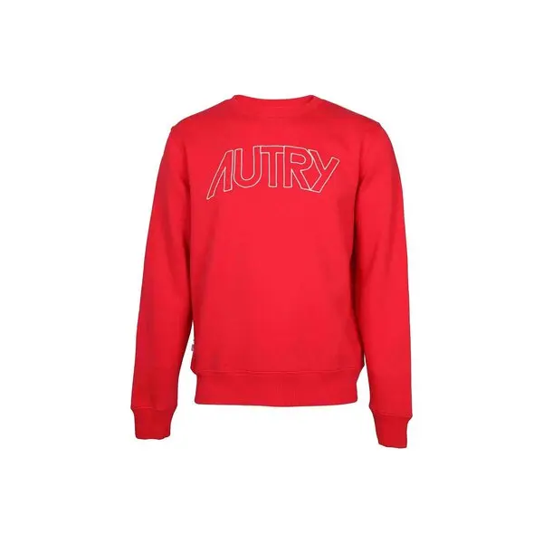 AUTRY Embroidered Logo Sweatshirt - Red