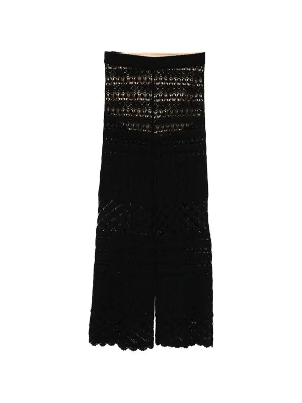 SEMICOUTURE Amalia Cotton Trousers - Black