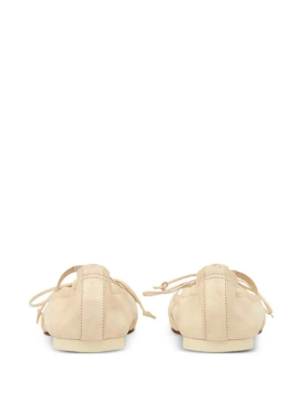 MAISON MARGIELA Leather Ballet Flats - Beige