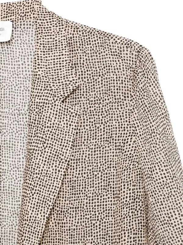 ALYSI Single-breasted Blazer Jacket - Beige