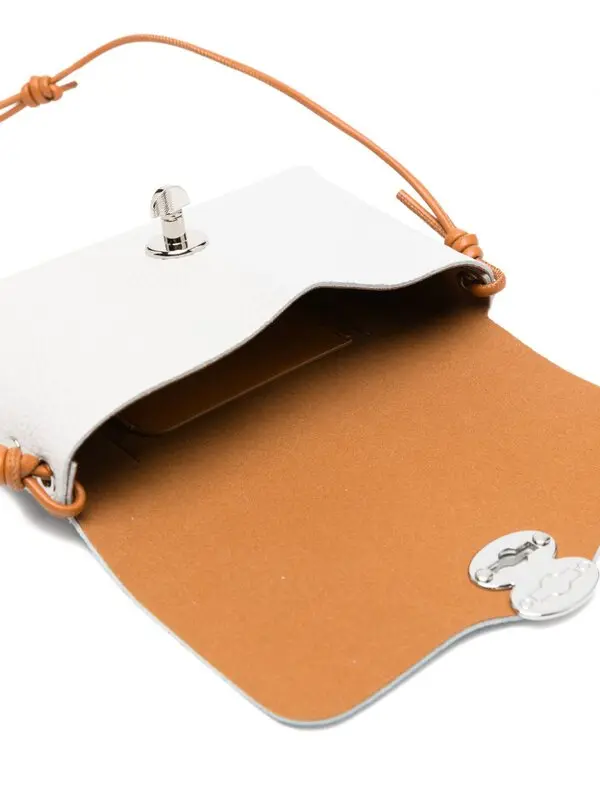 ZANELLATO Lettera Daily Leather Clutch - Grey