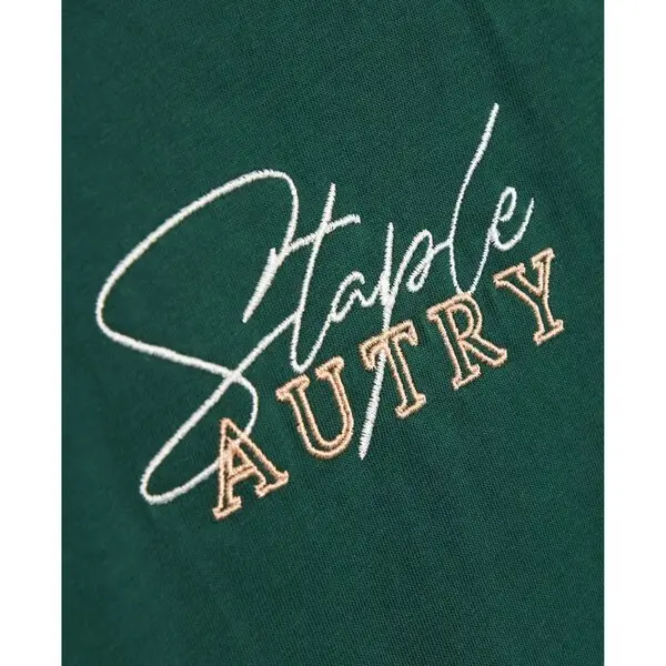 AUTRY Cotton T-shirt With Embroidered Logo
