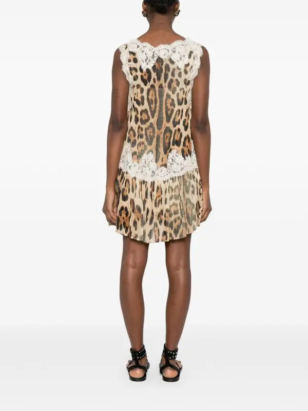 ERMANNO FIRENZE Leopard Print Mini Dress