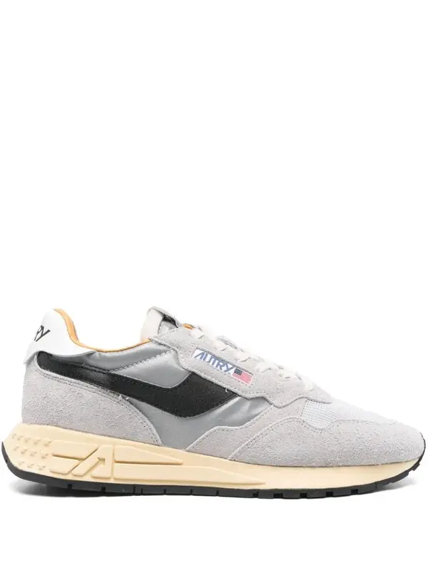 AUTRY Reelwind Low Leather Sneakers - Silver