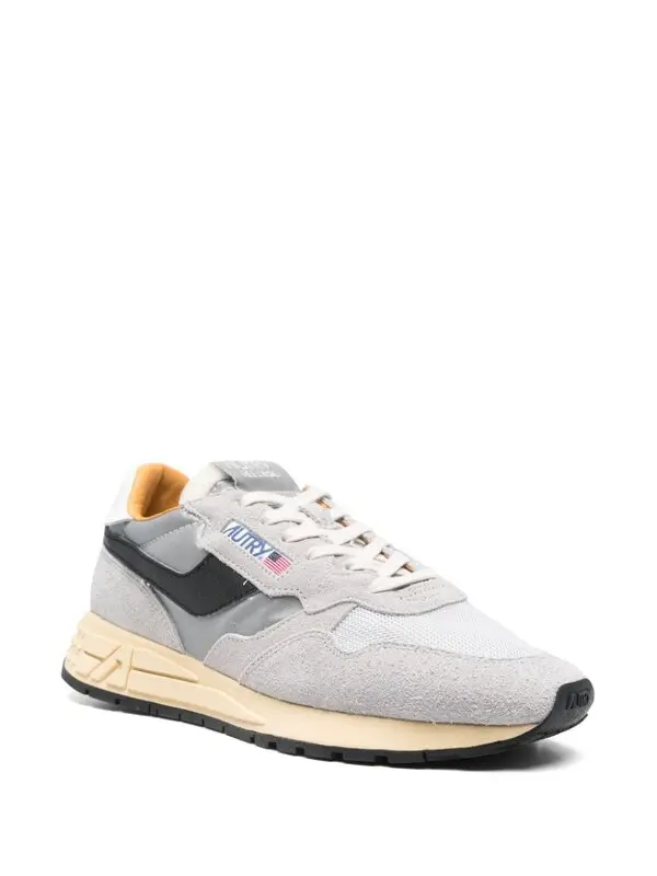 AUTRY Reelwind Low Leather Sneakers - Silver
