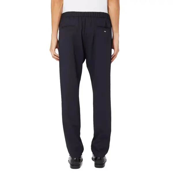 Herno Wool Casual Pants - Blue