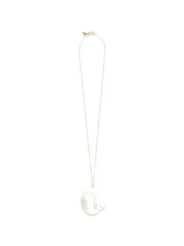 FORTE_FORTE Shell Pendant Necklace - Golden