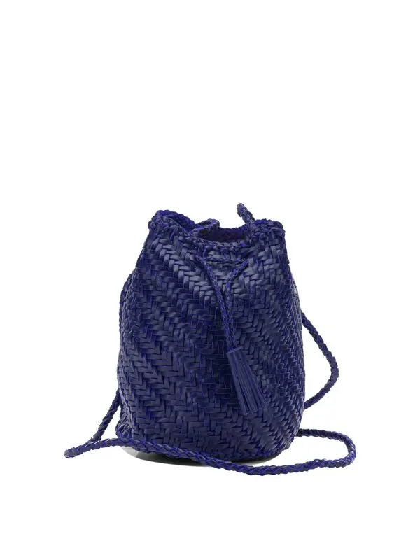 Dragon Diffusion Pompom Double Jump Mini Shoulder Bag - Blue