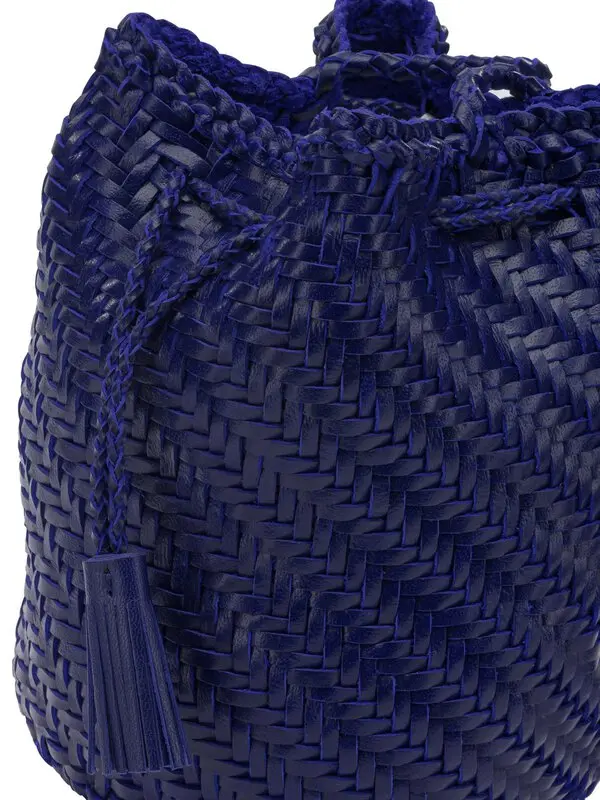 Dragon Diffusion Pompom Double Jump Mini Shoulder Bag - Blue