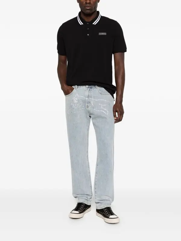 ICECREAM Crystal Running Dog Denim Jeans - Clear Blue