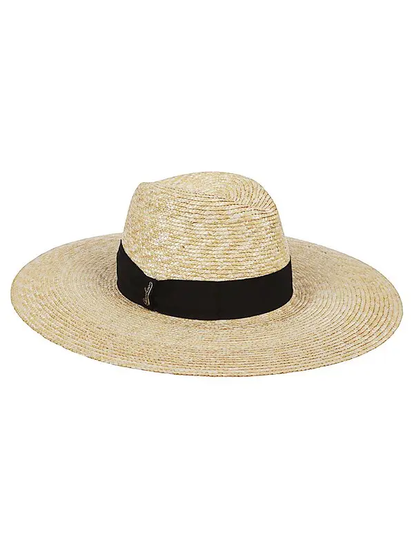 Borsalino Sophie Straw Hat - Black