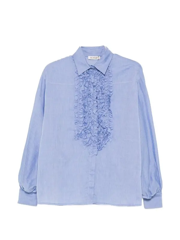 SOSUE Antonia Cotton Shirt - Blue
