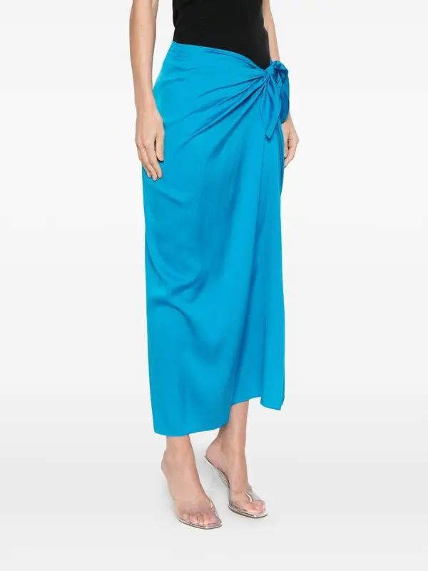 SILK95 FIVE Silk French Tie Skirt
