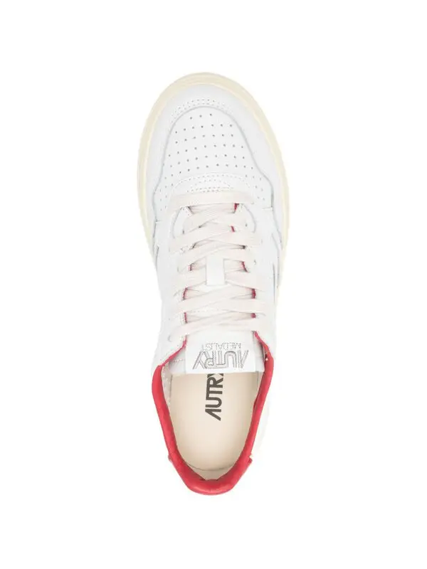 AUTRY Medialist Low Leather Sneakers - Red