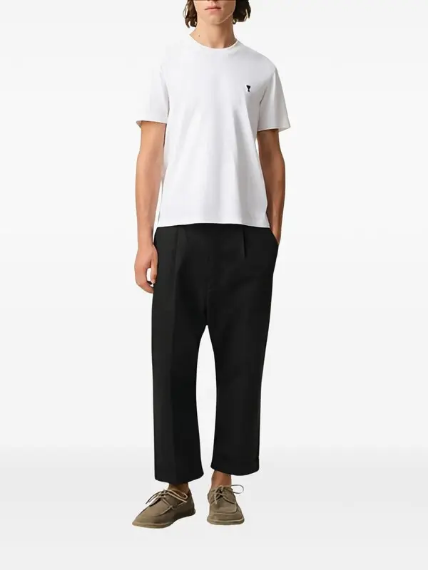 AMI Paris Cotton Trousers - Black
