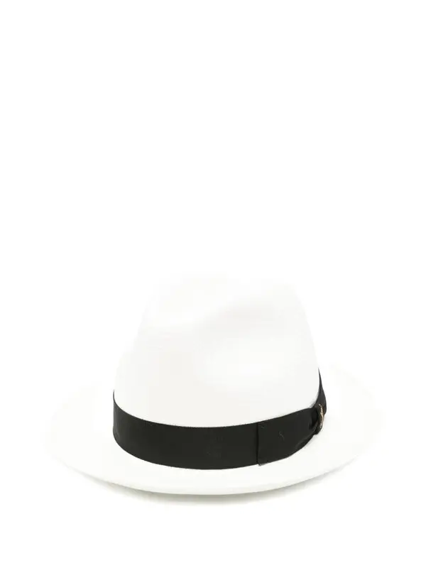Borsalino Federico Raffia Hat - White