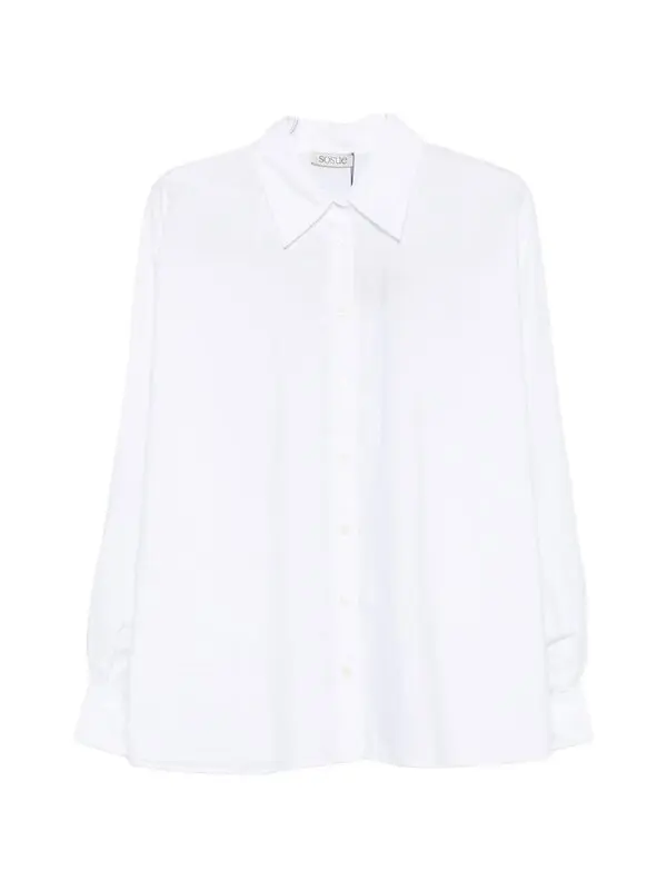 SOSUE Antonia Cotton Shirt - White