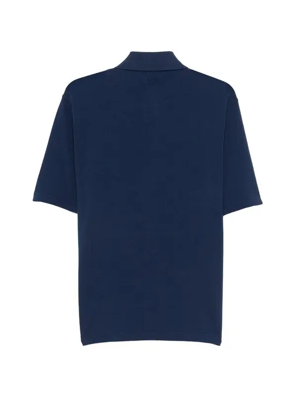 AMI Paris De Couer Cotton Polo Shirt