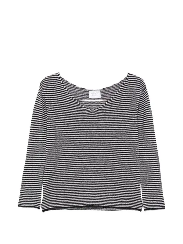 BEYOU Cashmere V-neck Sweater - Black