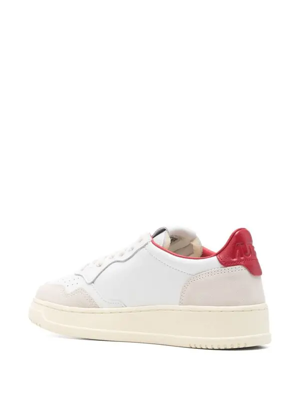 AUTRY Medialist Low Leather Sneakers - Red