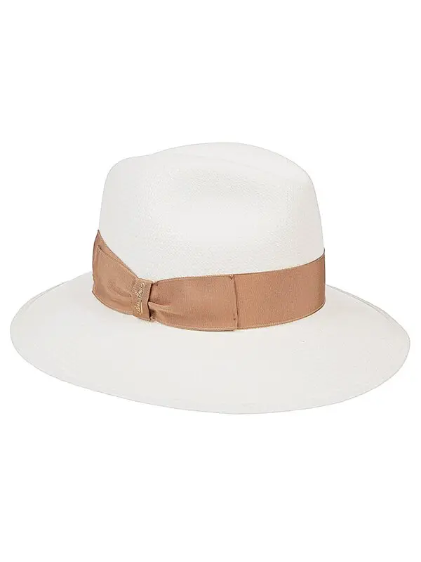 Borsalino Giulietta Straw Wide Brim Hat - Beige